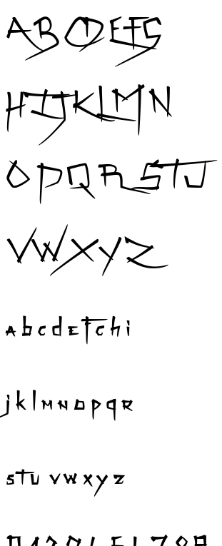 Zenzai Itachi English Font | Regular Type - Free Download