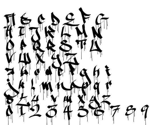 Ruthless Drippin ONE English Font | Regular Type - Free Download